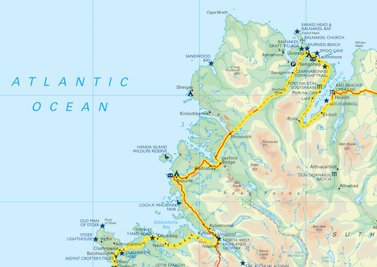 Map of the Month: NC500 Collins Pocket Map – Stanfords Blog