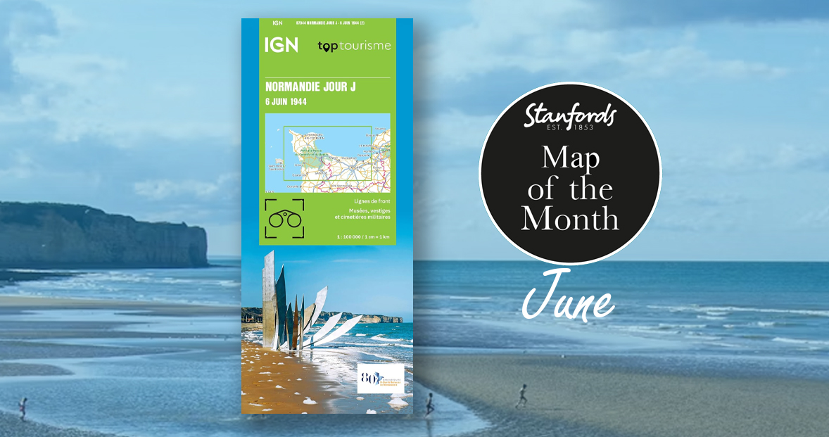 Map of the Month: Normandy D-Day – 6 June 1944 IGN Map – Stanfords Blog