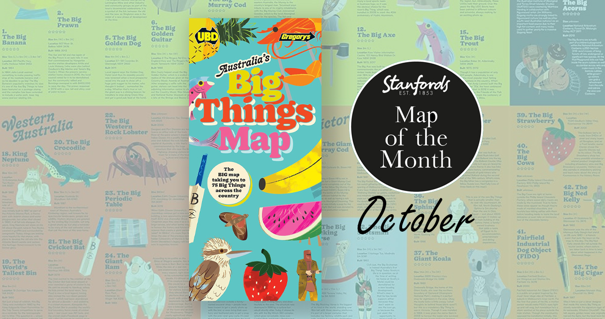Map of the Month: Australia’s Big Things Map – Stanfords Blog
