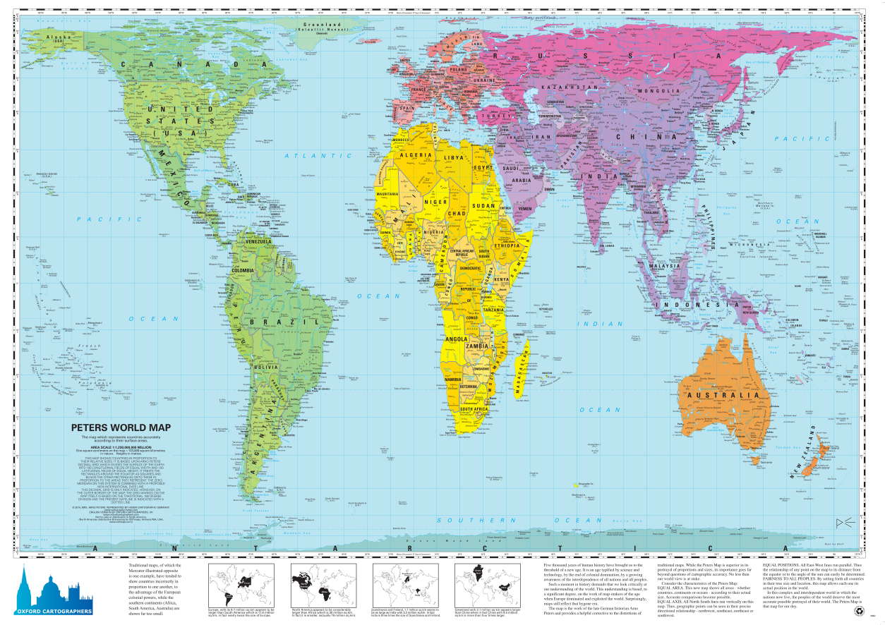 Map of the Month: Peters World Map – Stanfords Blog