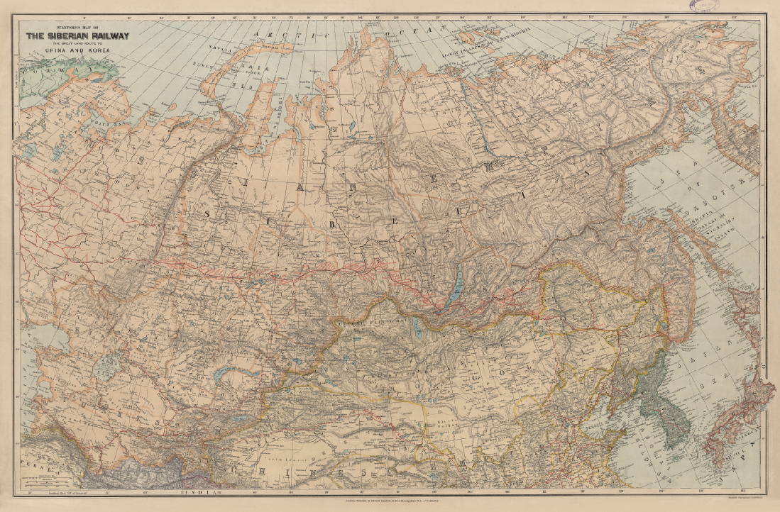 120th Anniversary of the Stanford’s Map of the Siberian Railway ...