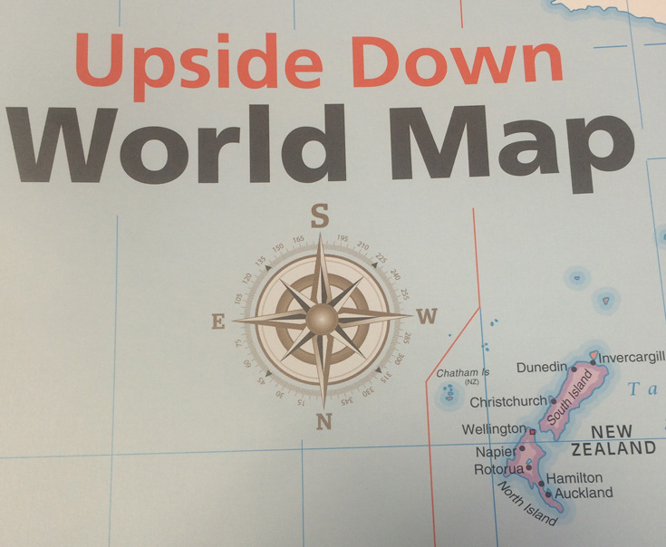 Mappy Monday- Upside Down World Map – Stanfords Blog