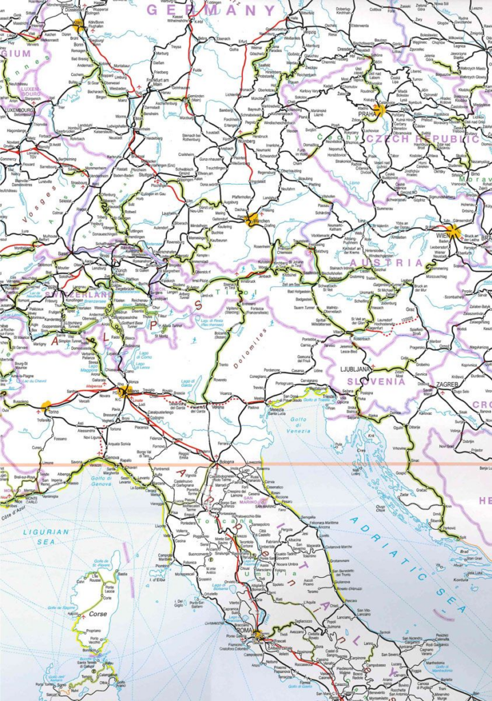 Map of the Month: European Rail Map – Stanfords Blog