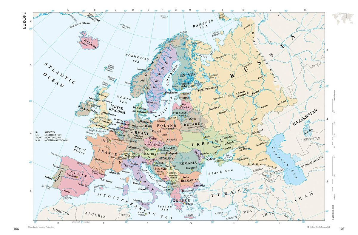 Map of the Month: The Times Desktop Atlas of the World – Stanfords Blog