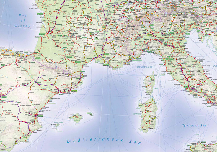 Map of the Month: A Travellers’ Railway Map of Europe – Stanfords Blog
