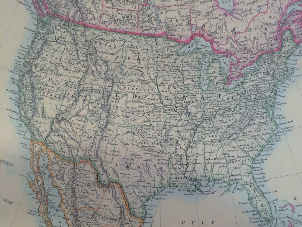 July 4th Mappy Monday- Stanford’s Folio North America Map (1884 ...
