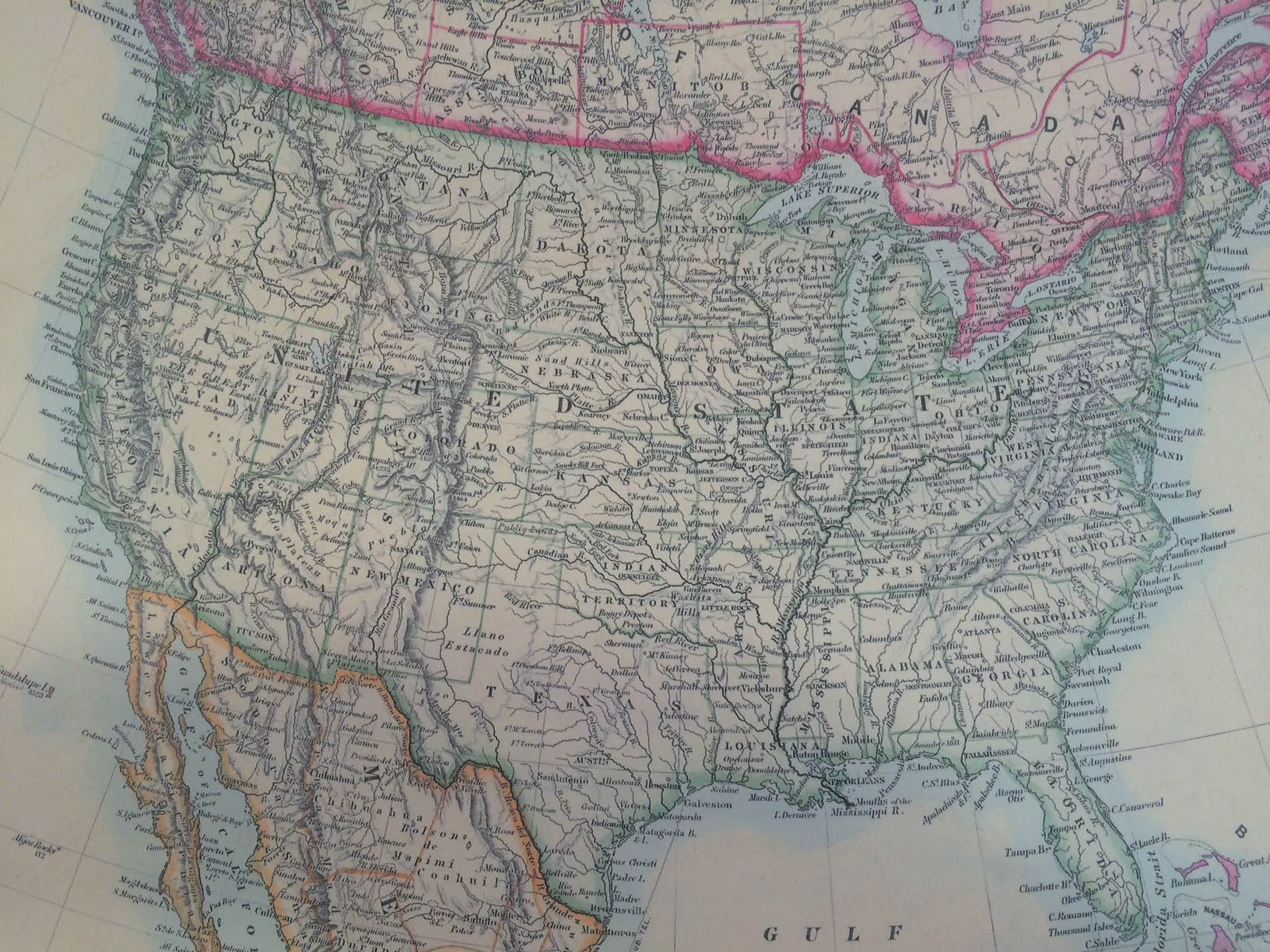 July 4th Mappy Monday- Stanford’s Folio North America Map (1884 ...