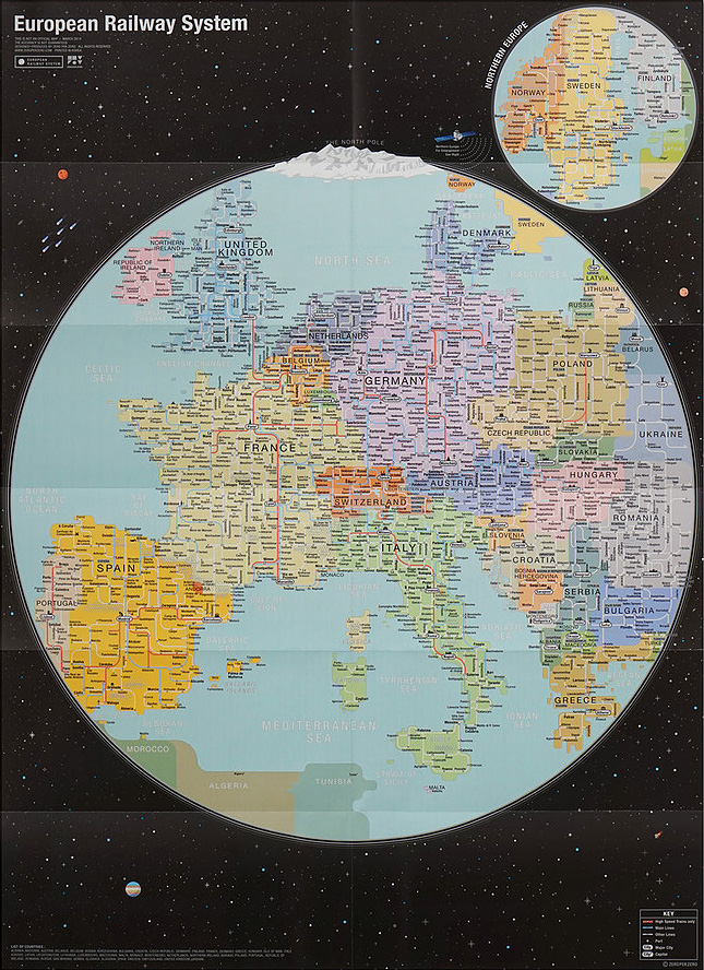 Mappy Monday- European Railways – Stanfords Blog